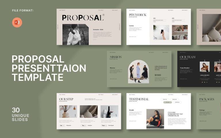 Brand Proposal Powerpoint Presentation - Template Witch