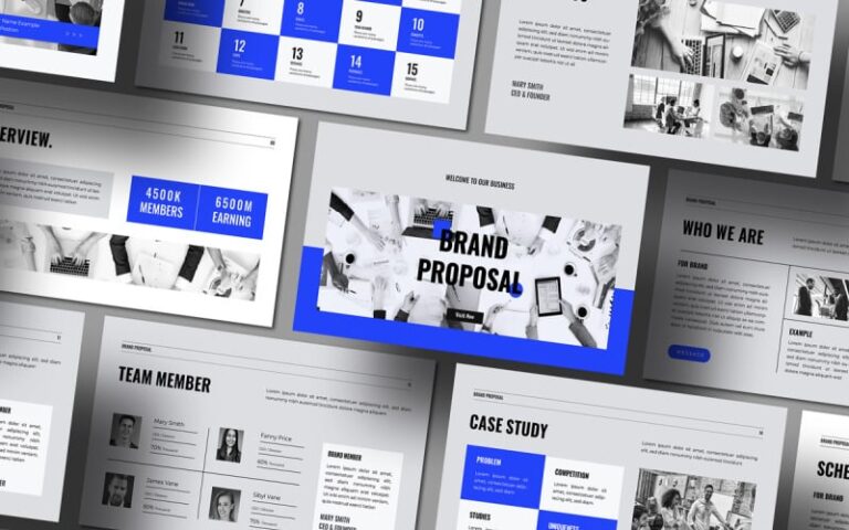 Business Brand Proposal Presentation Template - Template Witch