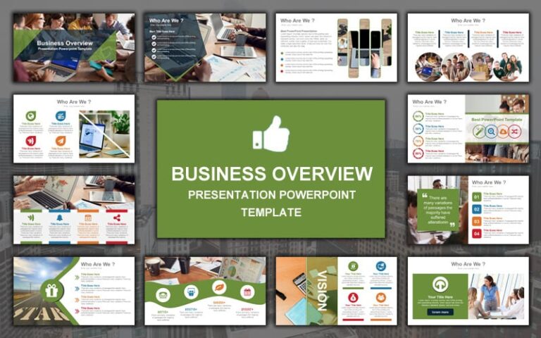 Business Overview Presentation PowerPoint - Template Witch