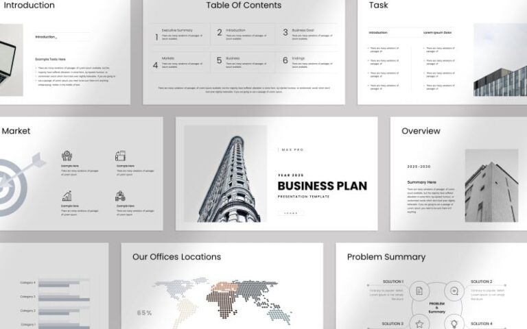 Business Plan Powerpoint Presentation - Template Witch