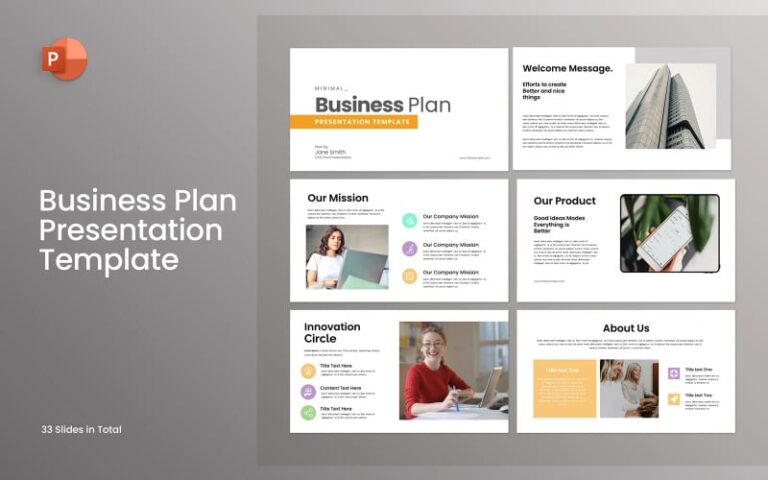 Business Plan Pptx Layout Template - Template Witch