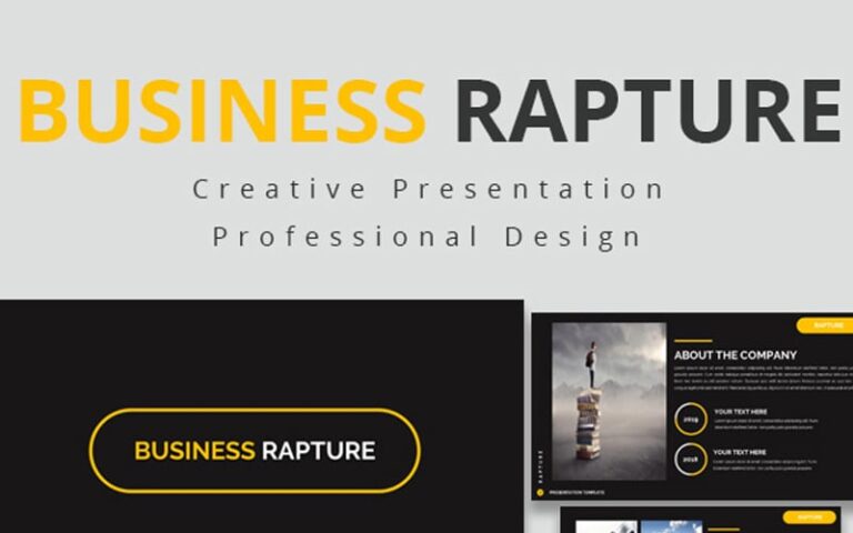 Business Rapture PowerPoint template - Template Witch