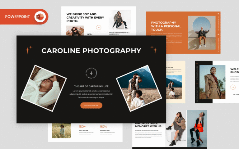 Caroline - Photography PowerPoint Template - Template Witch
