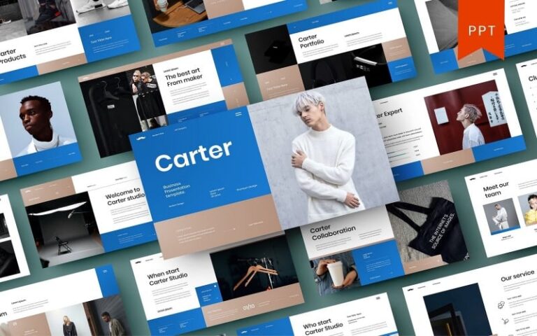 Carter – PowerPoint Template - Template Witch