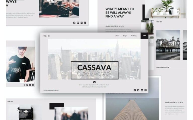 Cassava Multipurpose PowerPoint Template - Template Witch