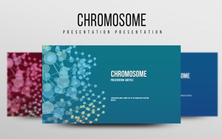 Chromosome PowerPoint template - Template Witch