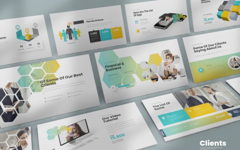 Clients Presentation PowerPoint template - Template Witch