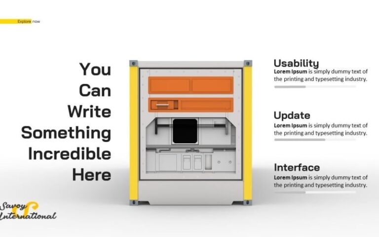 Complete Business Powerpoint Presentation- Container - Template Witch