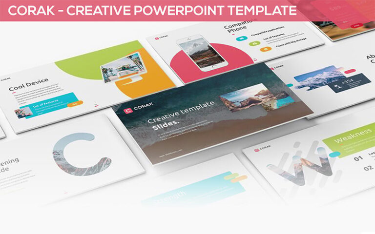 Corak - Creative PowerPoint template - Template Witch