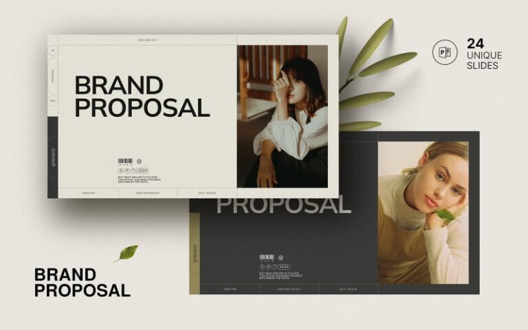 Creative Brand Proposal Presentation Template - Template Witch