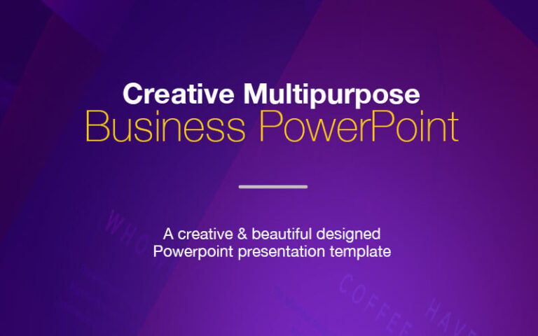 Creative Multipurpose Business PowerPoint template - Template Witch