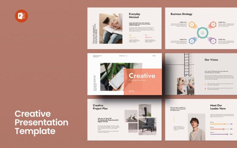 Creative presentation PowerPoint Layout template - Template Witch