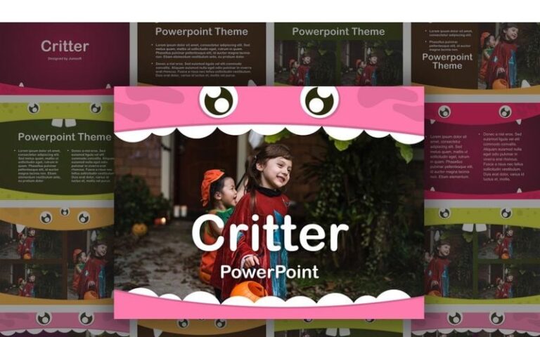 Critter PowerPoint template - Template Witch