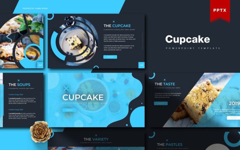 Cupcake | PowerPoint template - Template Witch