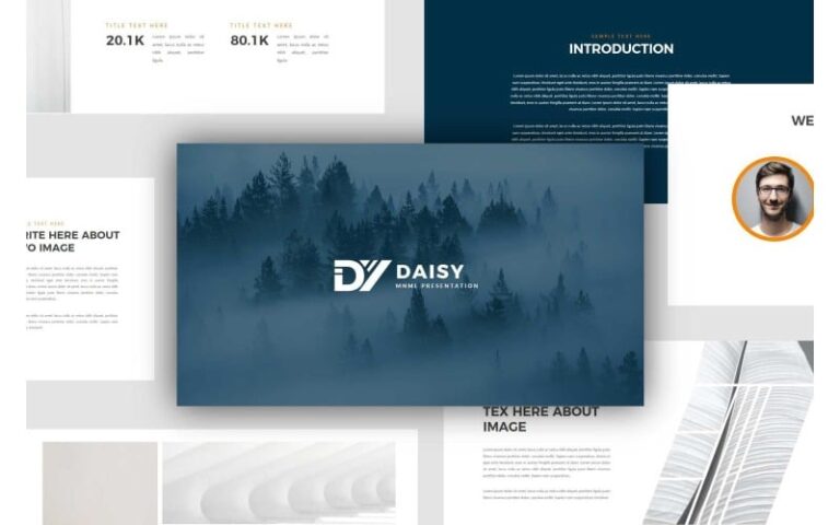 Daisy PowerPoint Presentation Template - Template Witch