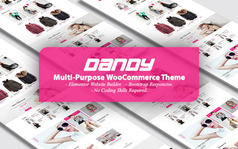 Dandy – Multi-Purpose WooCommerce Theme - Template Witch