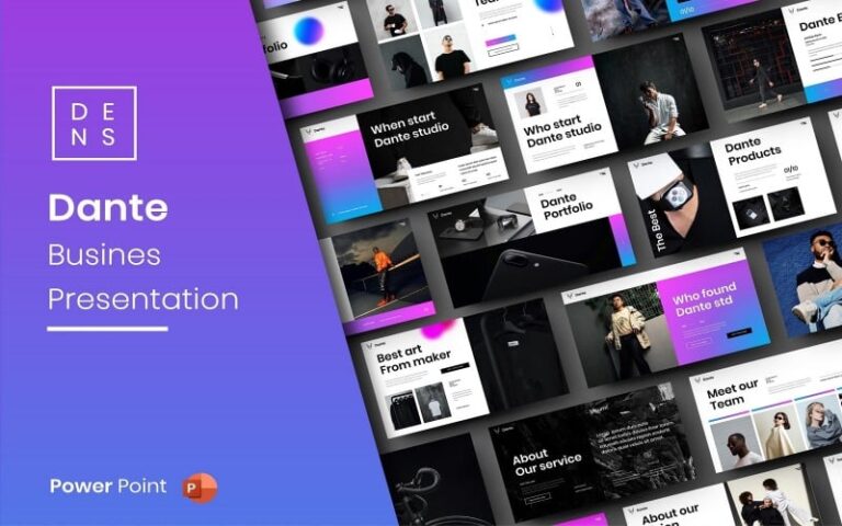 Dante – Business PowerPoint Template - Template Witch