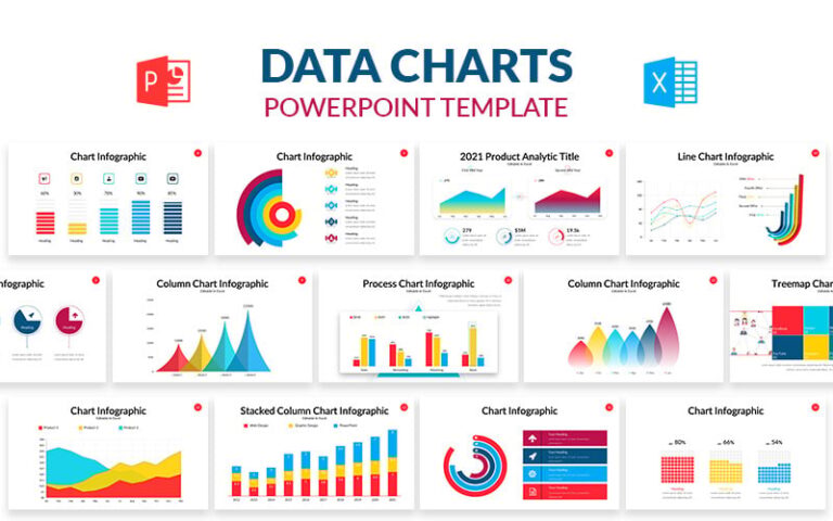 Data Charts PowerPoint Template - Template Witch