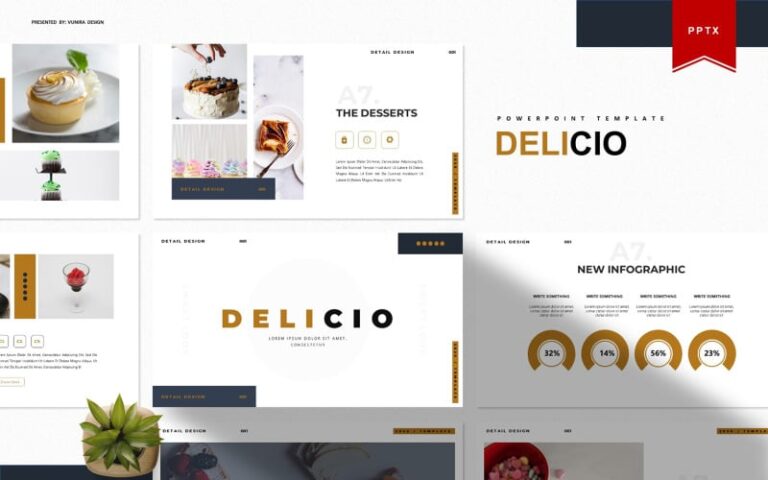 Delicio | PowerPoint template - Template Witch