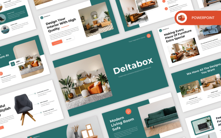 Deltabox - Furniture & Interior PowerPoint - Template Witch