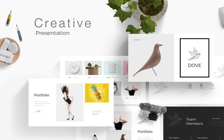 Dove PowerPoint template - Template Witch