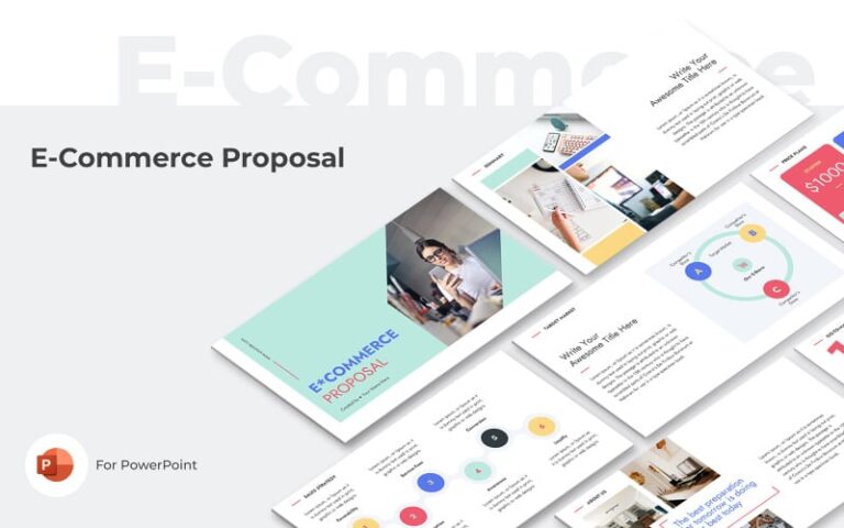 E-Commerce Proposal PowerPoint Template - Template Witch