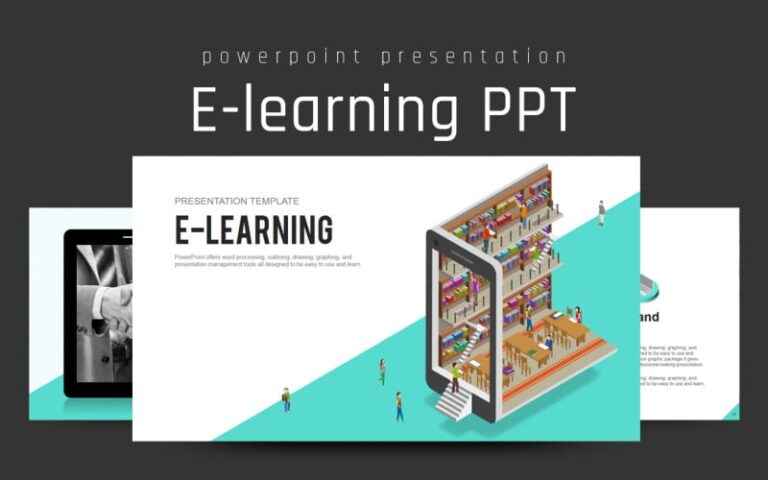E-learning PPT PowerPoint template - Template Witch