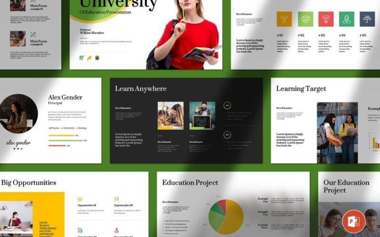 Education Presentation Powerpoint Template Layout - Template Witch