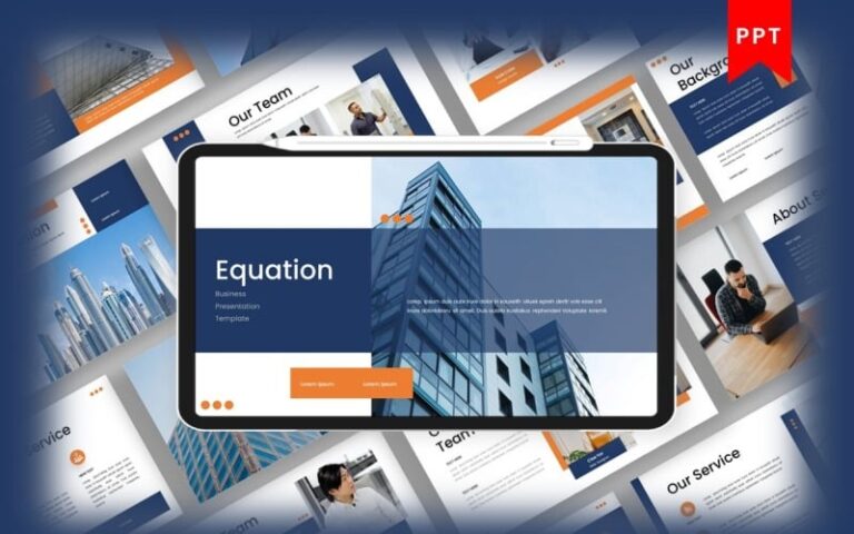 Equation - PowerPoint Business Presentation Template - Template Witch