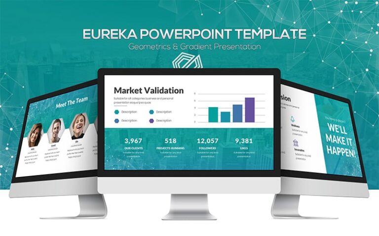 Eureka PowerPoint template - Template Witch
