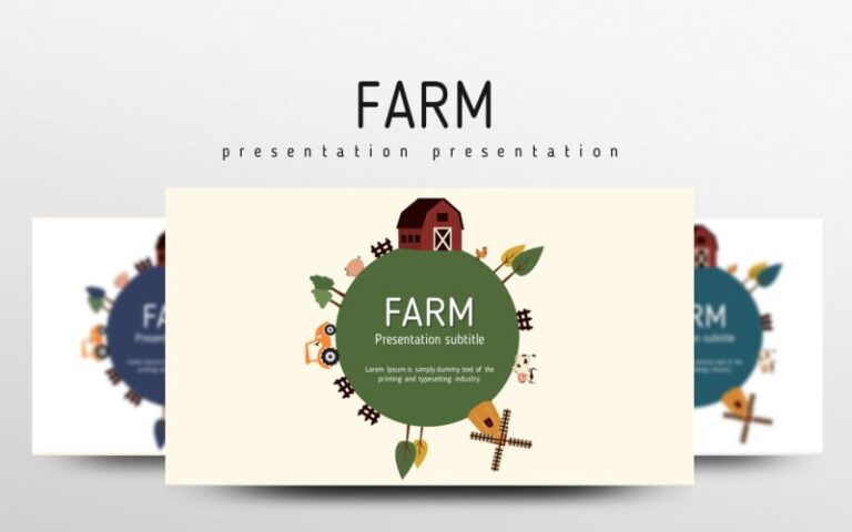 Farm PowerPoint template - Template Witch