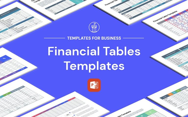 Financial Tables Templates for PowerPoint - Template Witch