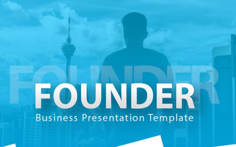 Founder - Business PowerPoint template - Template Witch