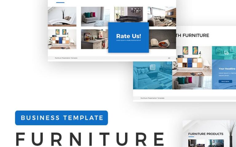 Furniture Presentation PowerPoint template - Template Witch