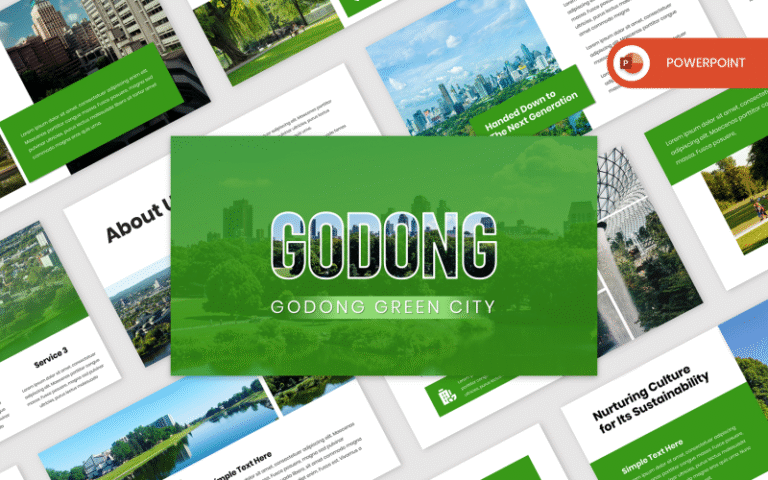 Godong - Green City PowerPoint Template - Template Witch