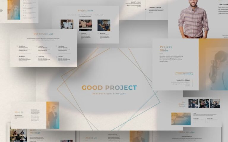GOOD PROJECT Presentation PowerPoint template - Template Witch