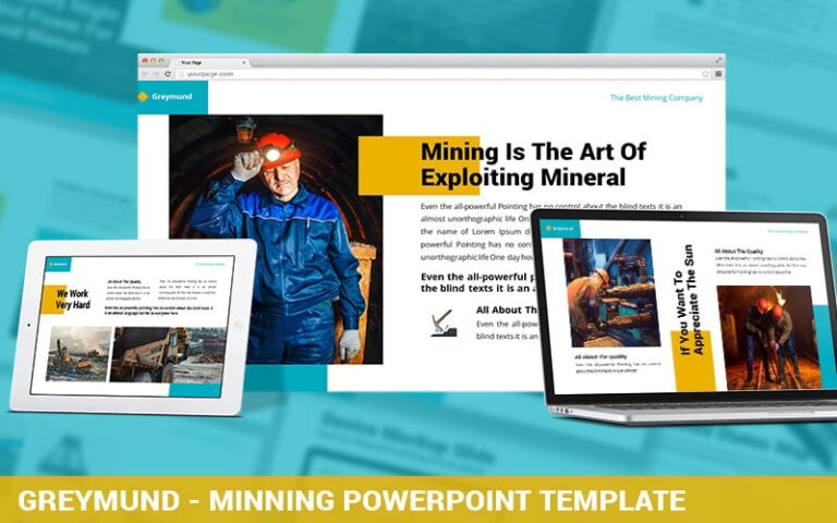 Greymund Mining Powerpoint Template Template Witch