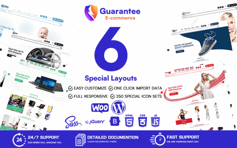 Guarantee - Multipurpose WooCommerce WordPress Theme - Template Witch