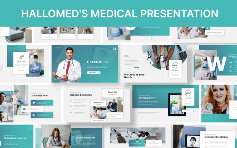 Hallomed's Powerpoint Presentation Template - Template Witch