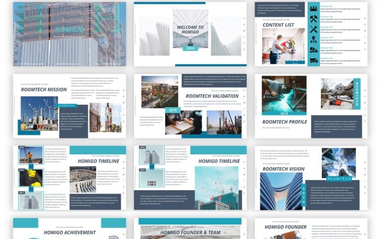 Homigo - Creative Building PowerPoint template - Template Witch