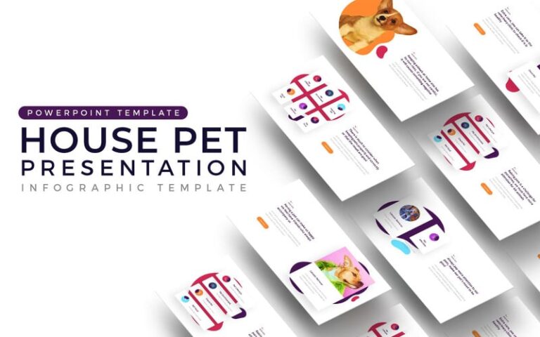 House Pet Presentation PowerPoint template - Template Witch