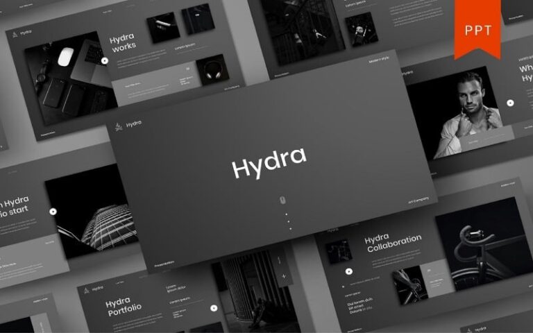 Hydra – Business PowerPoint Template - Template Witch
