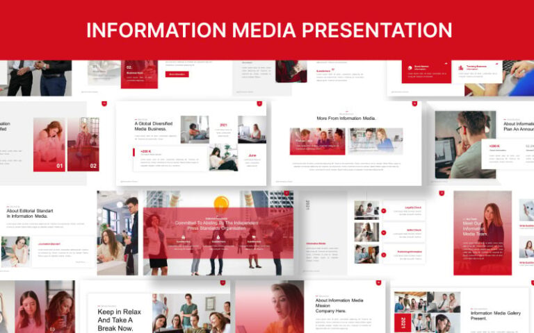 Information Media Powerpoint Presentation Template - Template Witch