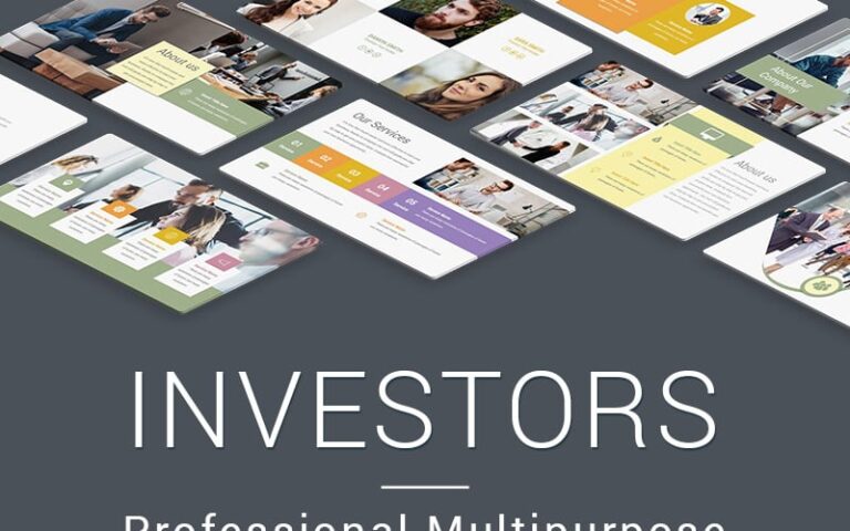 Investors PowerPoint template - Template Witch
