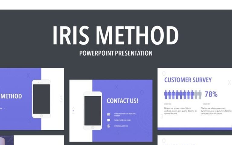 Iris Method PowerPoint template - Template Witch