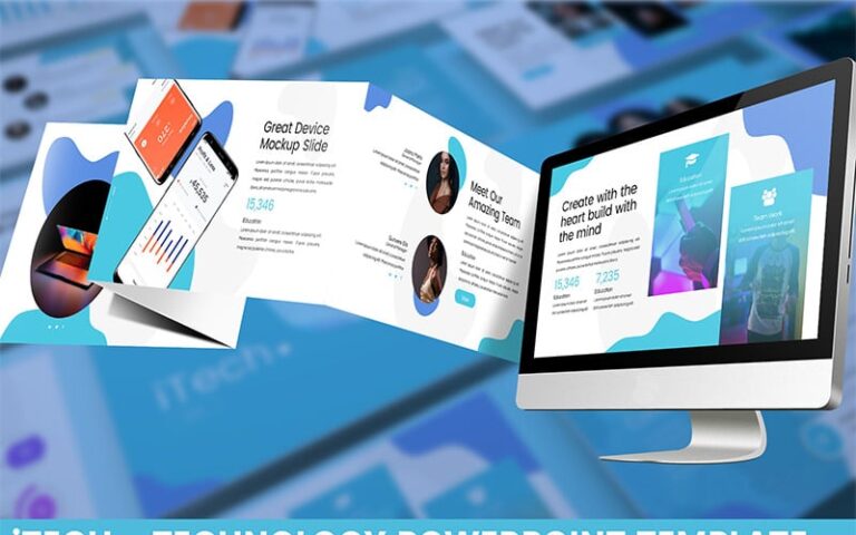 iTech - Technology PowerPoint template - Template Witch