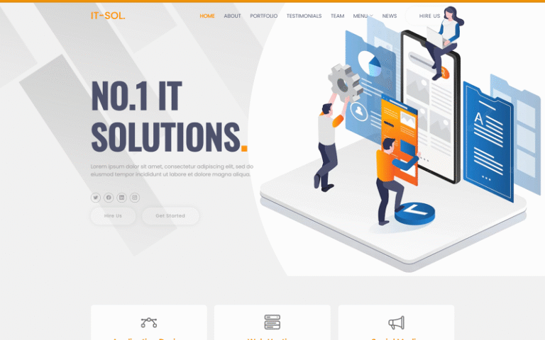 ITSol - Technology & IT Solutions Website Template - Template Witch