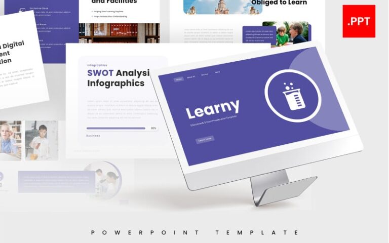 Learny – Education PowerPoint Template - Template Witch