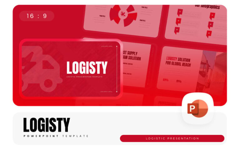 Logisty – Logistic PowerPoint Template - Template Witch