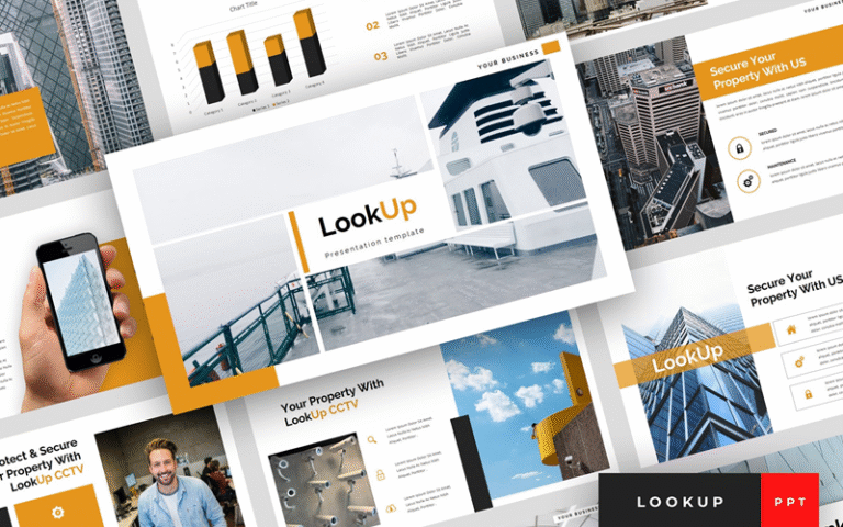 LookUp - CCTV Presentation PowerPoint template - Template Witch